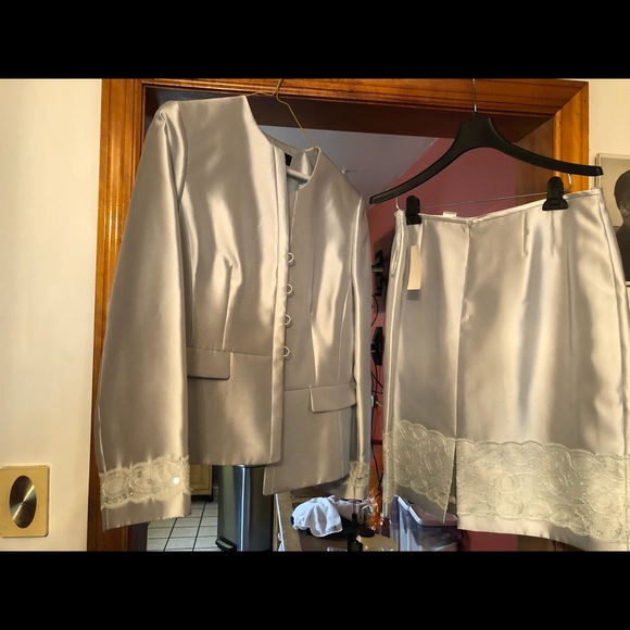 Skirts | Powder Blue Two Piece Suit | Poshmark